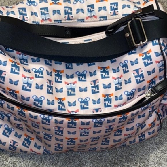Fendi | Bags | Fendi Monster Baby Diaper Changing Bag In Pink | Poshmark